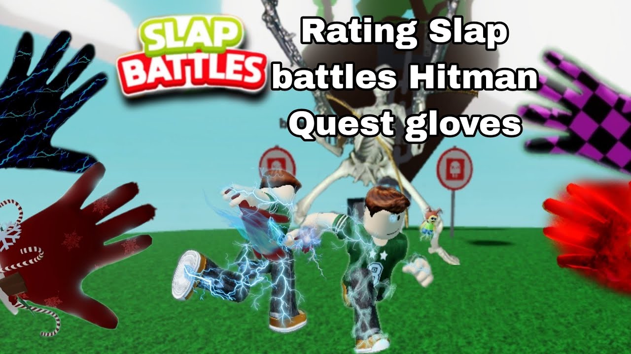 Rating All the gloves you can get from the hitman in slap battles - YouTube