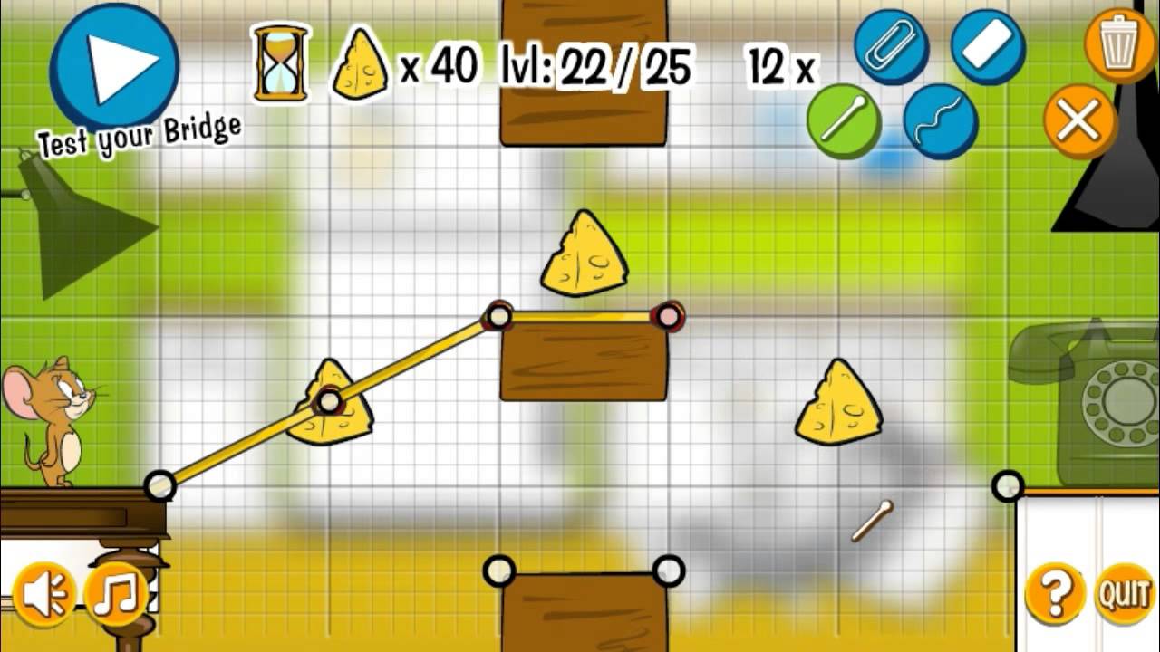 Tom and Jerry Rig A Bridge Level 22 Gameplay Walkthrough - YouTube