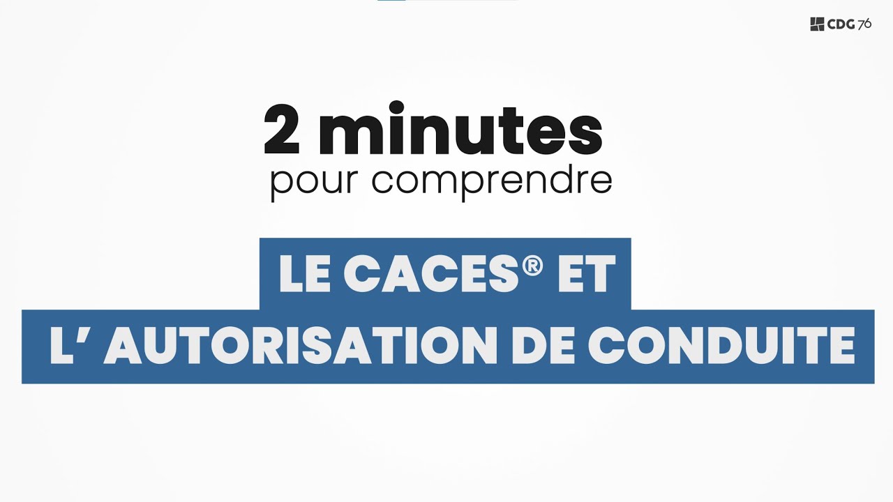 TUTO : le CACES® et l'autorisation de conduite - YouTube