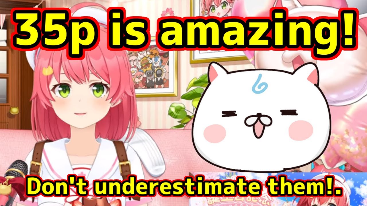 Miko was surprised at the 35p's power [ HololiveClips / Sakura Miko ...
