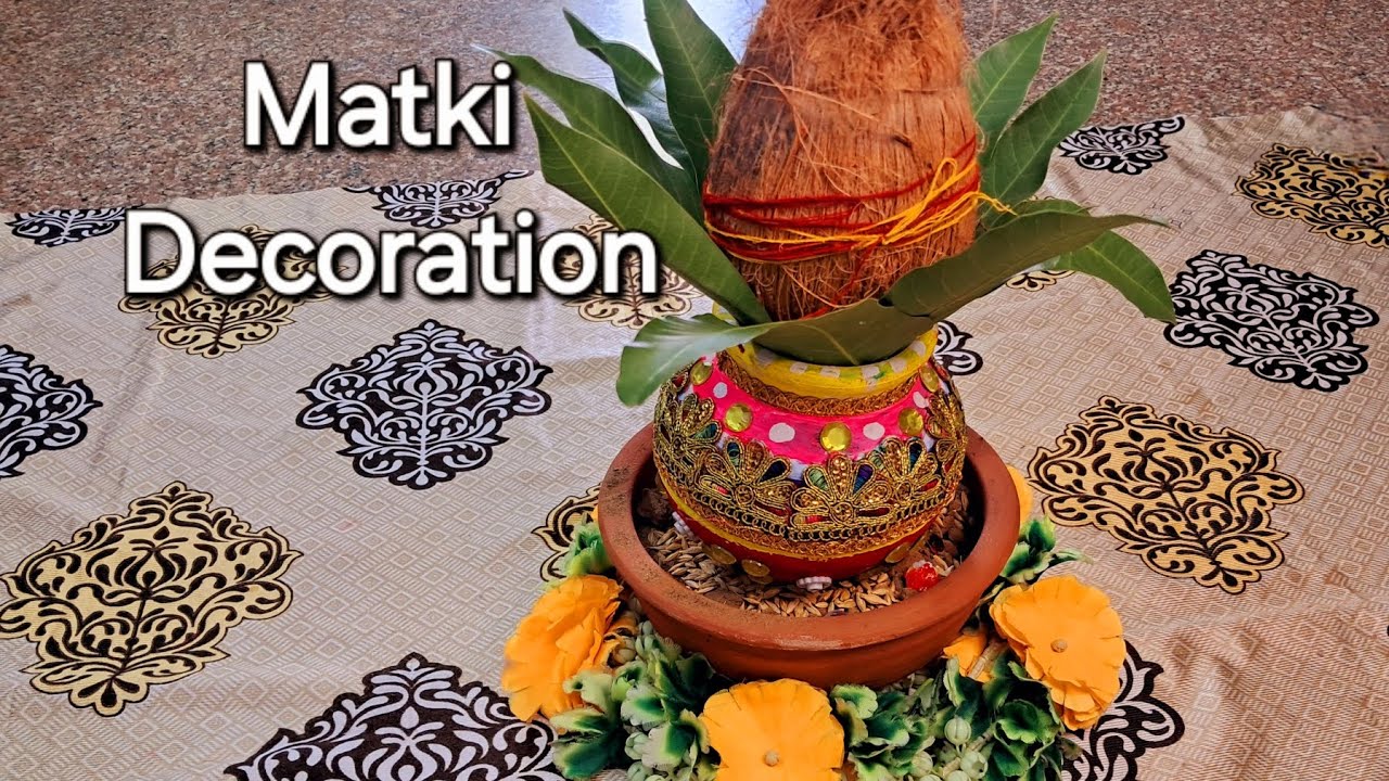 Navratri Matki decoration idea || How to make kalash for Navratri - YouTube
