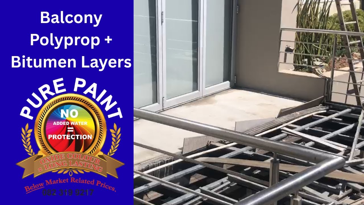 How to Waterproof a Balcony Before Tiling | Polyprop, Bitumen & Screed ...