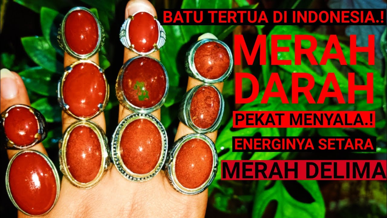 BATU TERTUA DI INDONESIA.! MERAH DARAH PEKAT 'MENYALA' ENERGINYA SETARA ...
