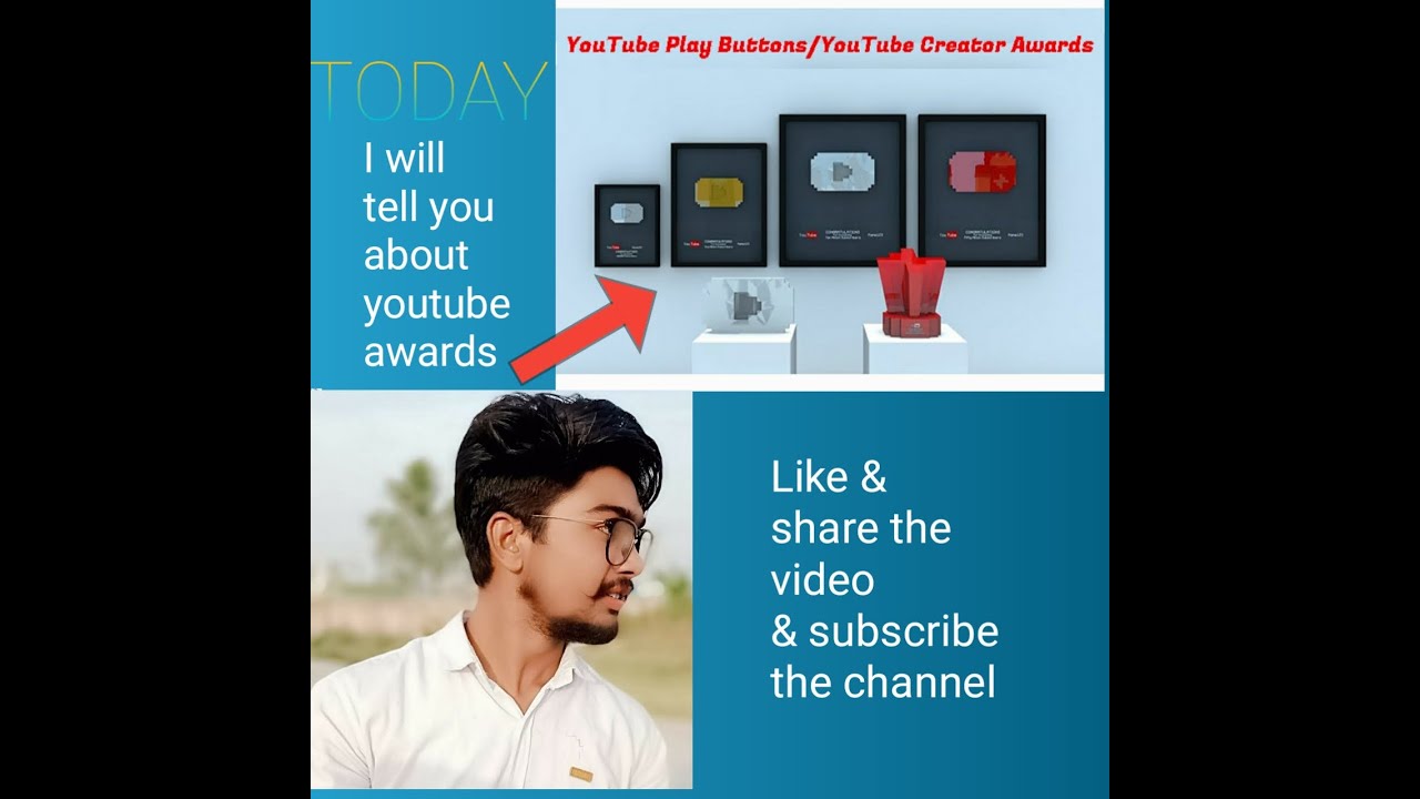 YouTube awards || All types of YouTube play buttons ||New YouTube play ...