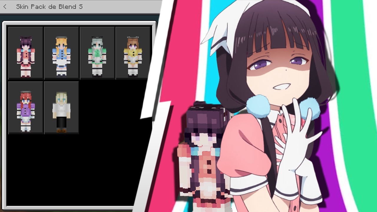 SKIN PACK de BLEND S para Minecraft PE - YouTube