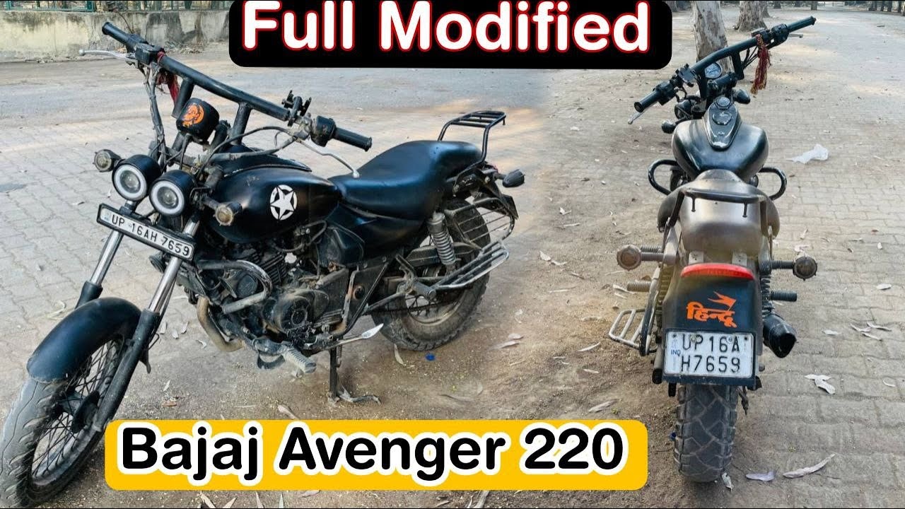 Bajaj Avenger 220 Full Modification - YouTube