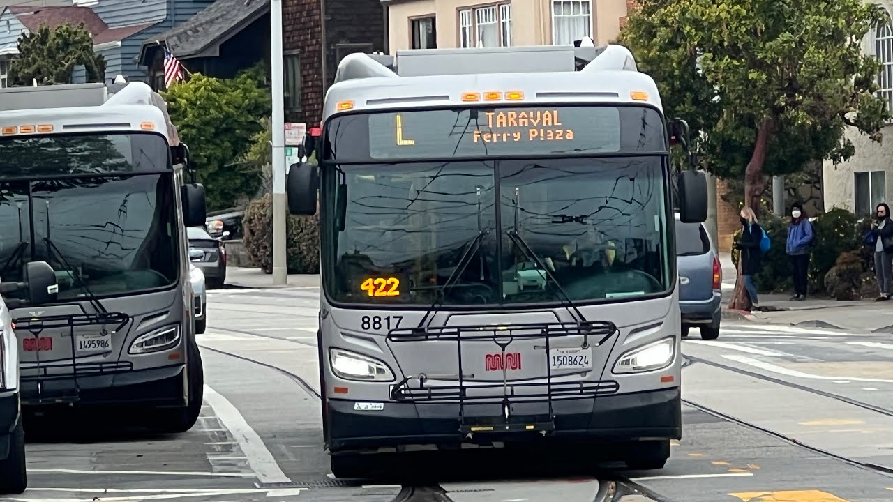 San Francisco Muni 2016 New Flyer Xcelsior Xde40 8817 On Route L