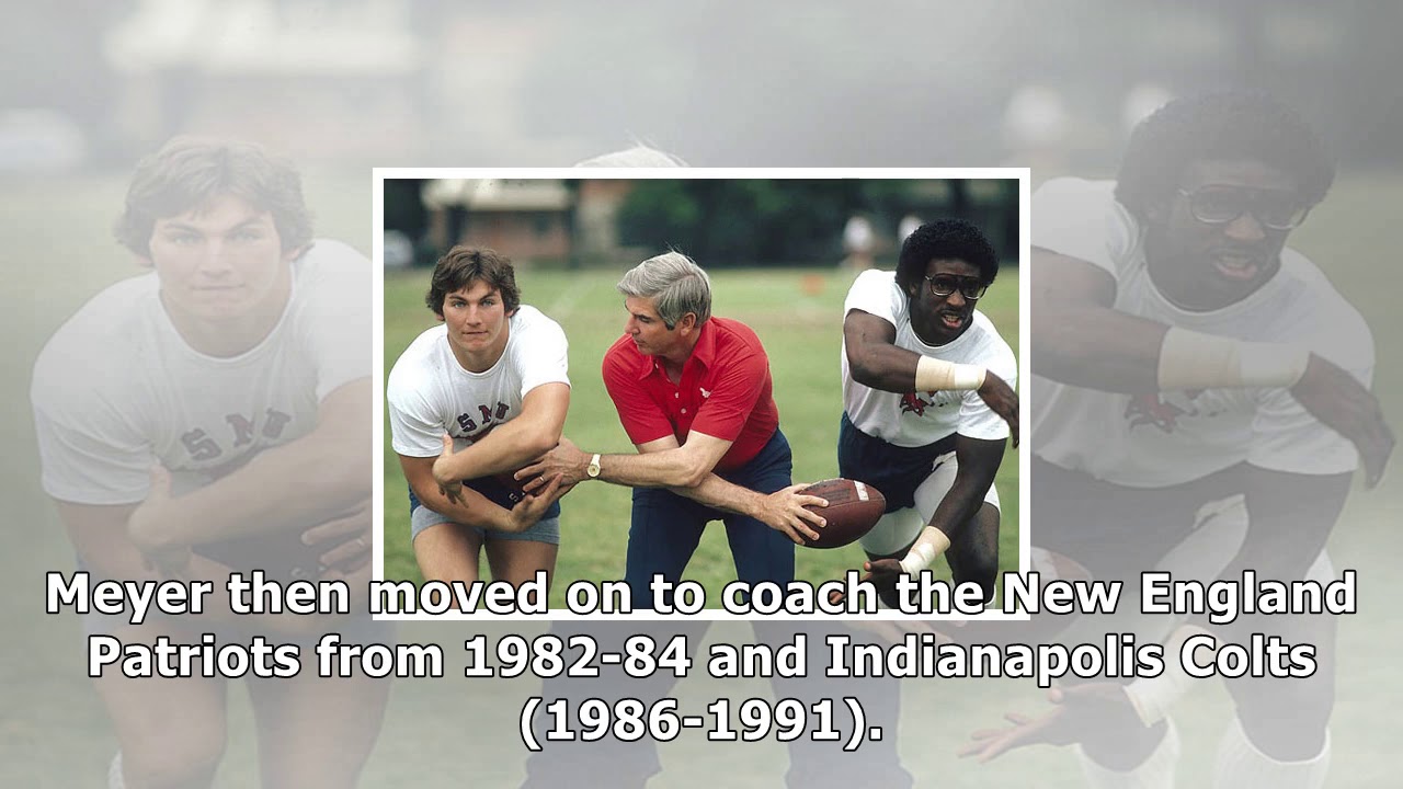 Former smu and nfl head coach ron meyer passes away - YouTube