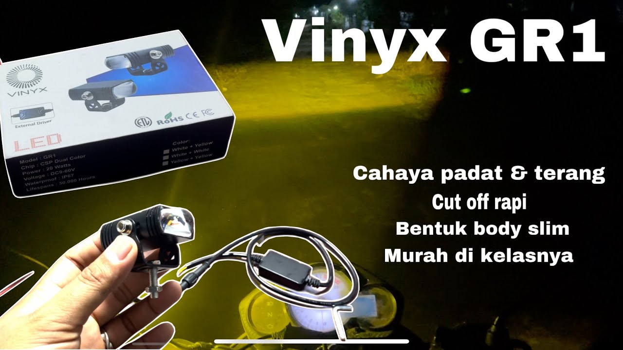 Review led laser slim, vynix GR1 - YouTube