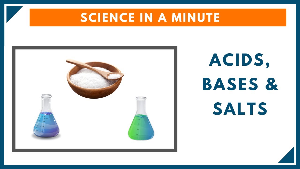 Acids, Bases and Salts | Science in a minute. - YouTube
