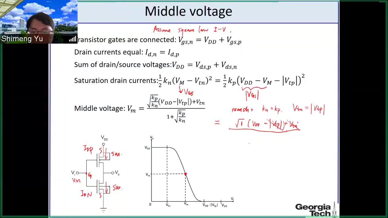 Lecture12 CMOS inverter operation part3 - YouTube