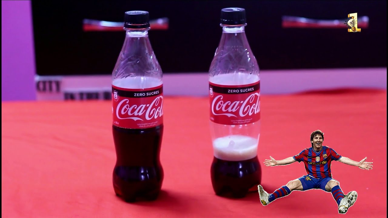 The secret of Messi's trick and the Coca-Cola bottle - YouTube