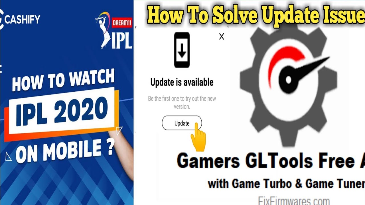 | How To watch IPL 2020 And How to fix | Gamers GLT Tool | Update Issue ...