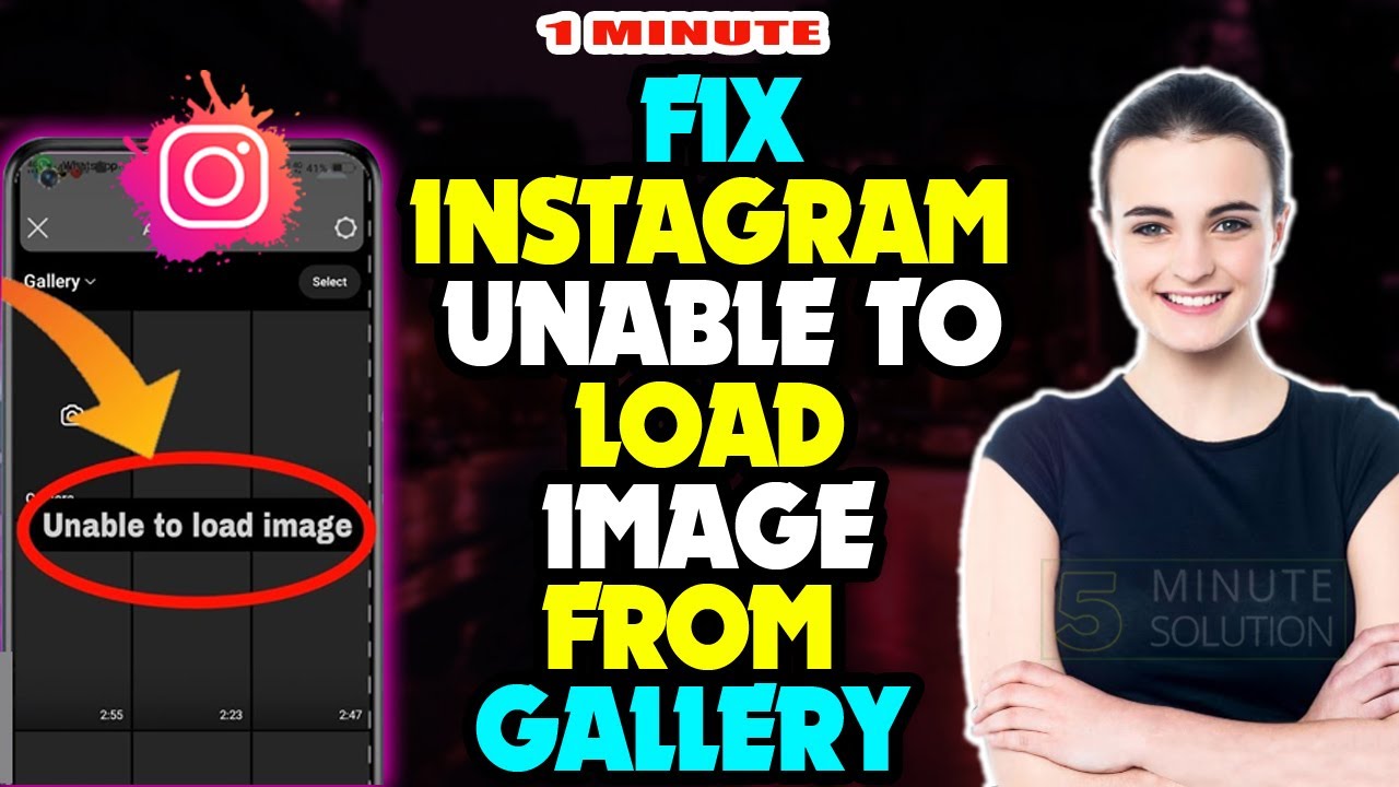 Fix Instagram unable to load image from Gallery 2024 | 100% work - YouTube