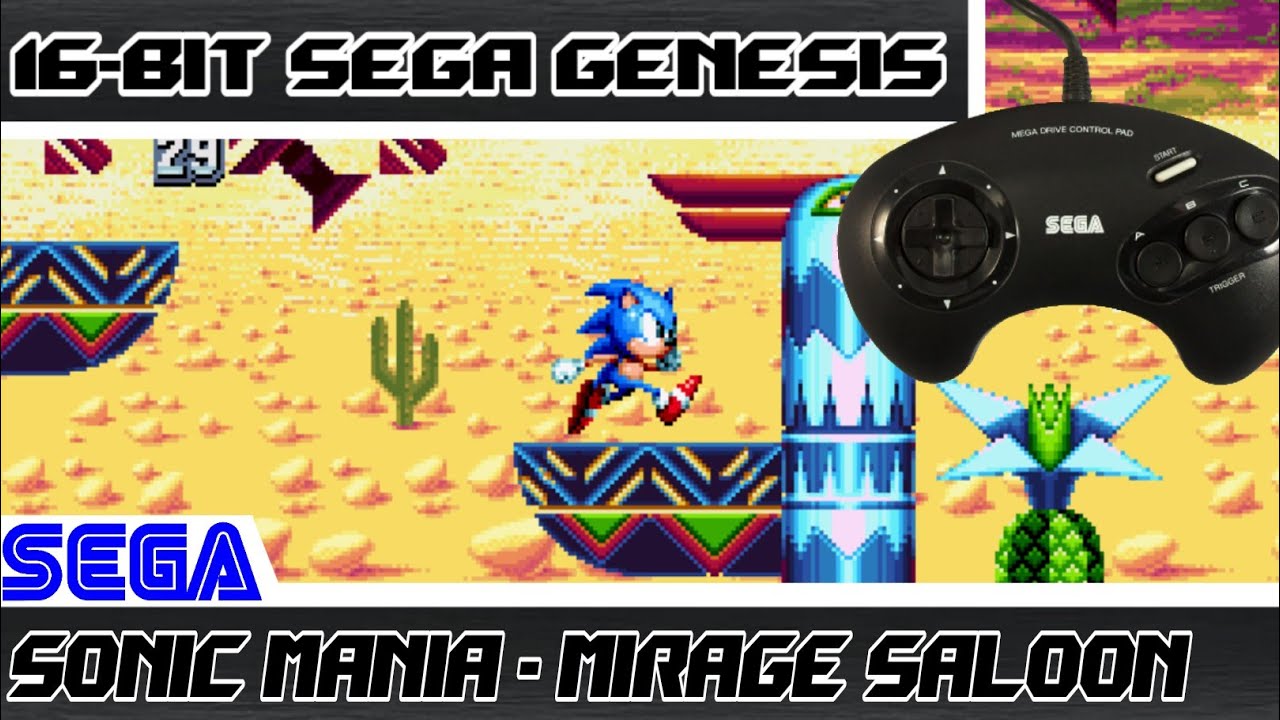 [16-bit Sega Genesis] Sonic Mania - Mirage Saloon Act 2 (YM2612) - YouTube