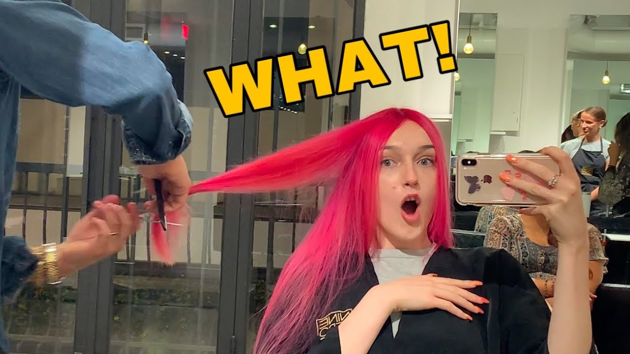 PINK HAIR TRANSFORMATION - YouTube