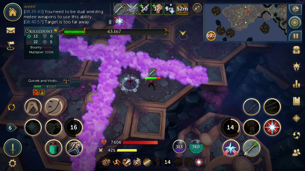 Rs3 mobile Vindicta solo mid lvl/ no curses - YouTube