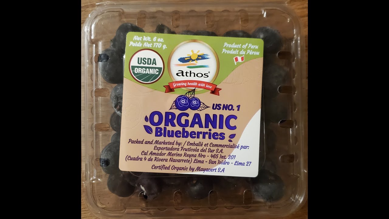 Athos Organic Blueberries Review - YouTube