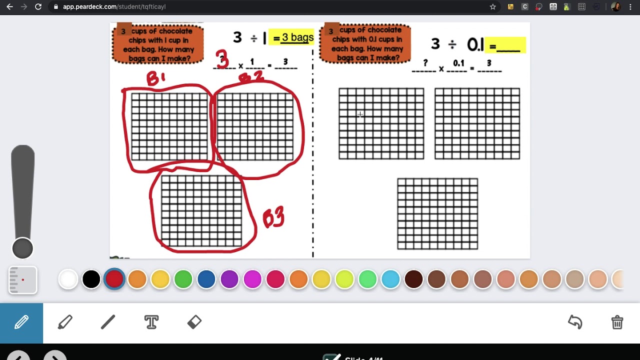 dividing dec with grids - YouTube