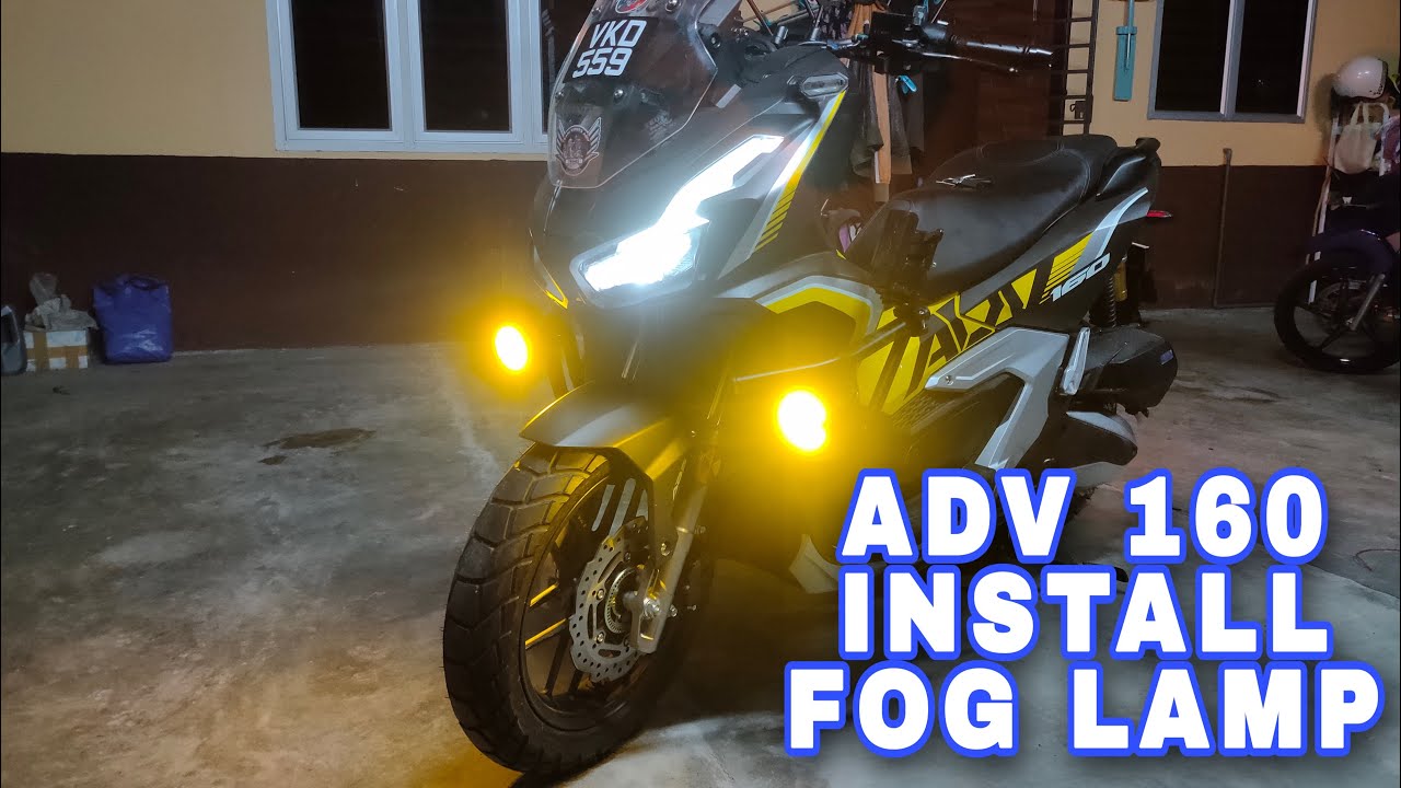 Honda ADV 160 FOG LAMP - YouTube