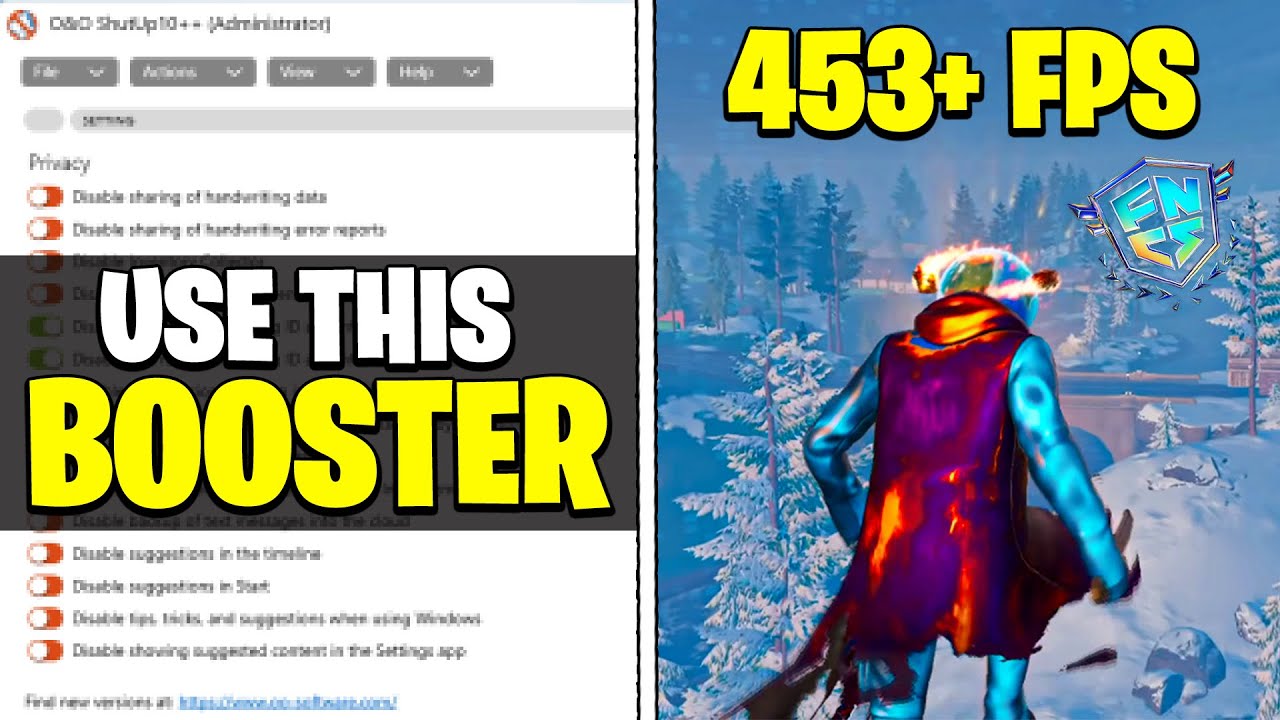 Every FPS Boost I Did To Get 500+ FPS in Fortnite Chapter 5! Ultimate 0 ...