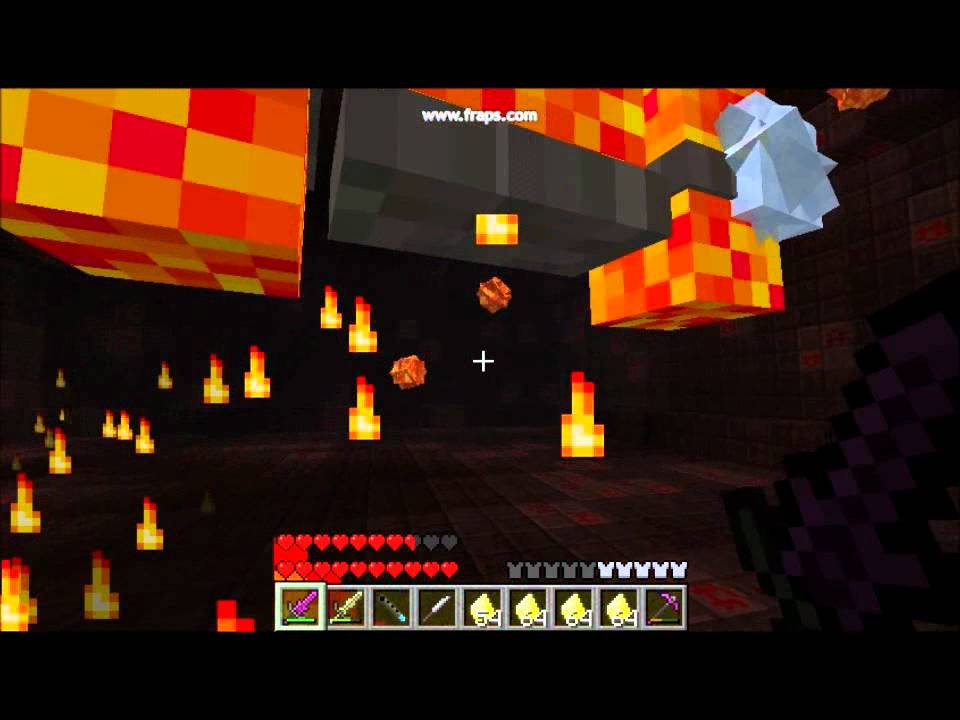 Minecraft: Aether World: Gold Boss Fight - YouTube