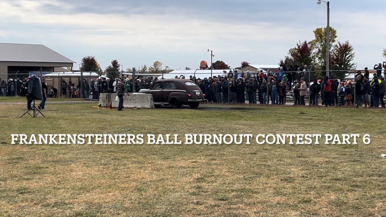 Burnout contest Frankensteiners Ball 2024 Part 6 1940 Ford 2 Door - YouTube
