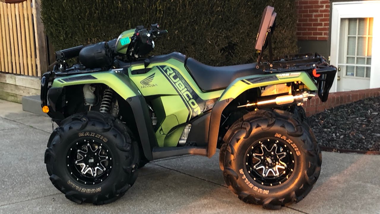 Rjwc mud edition exhaust (2021 Honda rubicon 520) - YouTube
