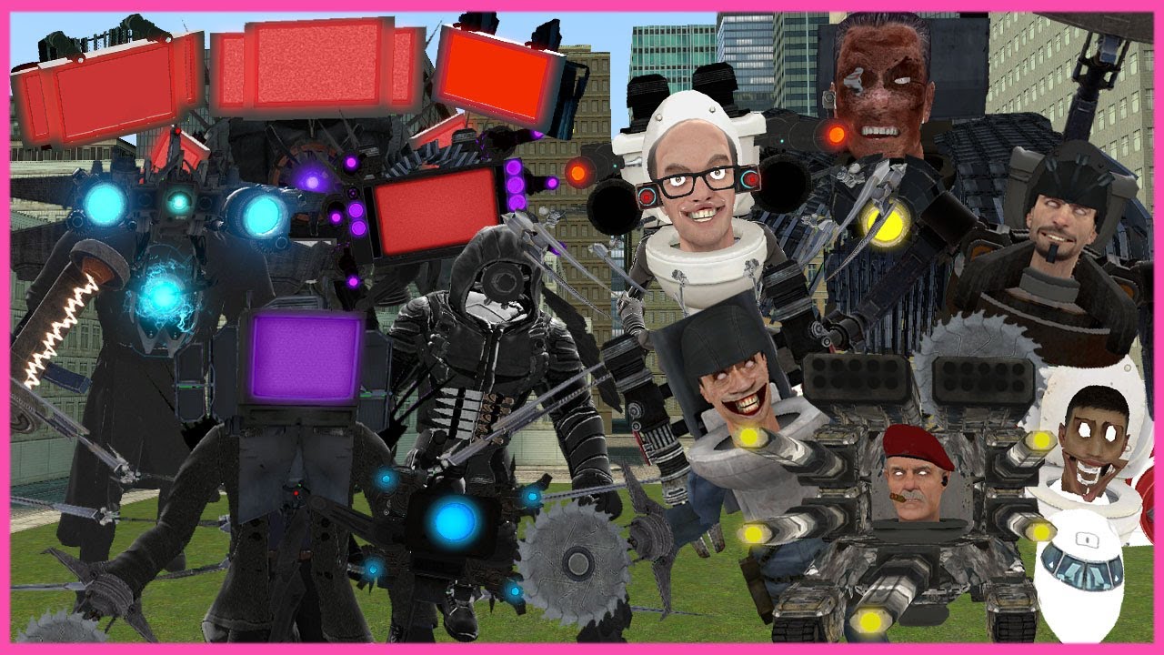 ทีม Upgraded Titan TV man Saw VS ทีมหัวโถส้วม Upgrade GMOD Garry's Mod ...