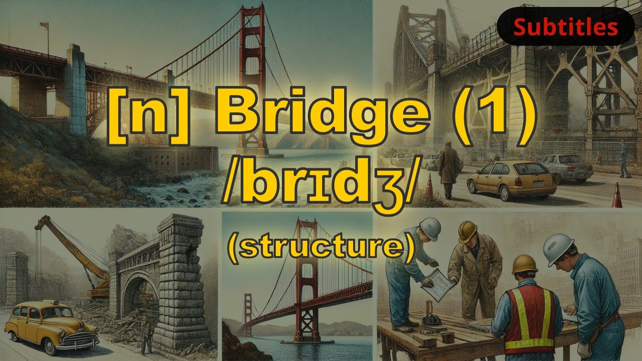 [n] Bridge meaning (structure) with 5 examples - YouTube