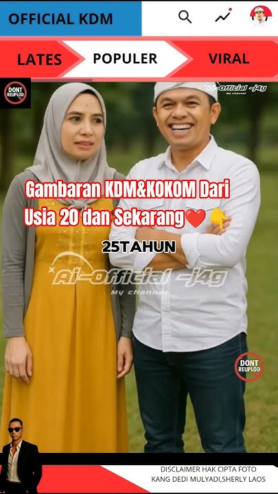 KDM DAN KOKOM USIA 20TAHUN vrs Ai - YouTube