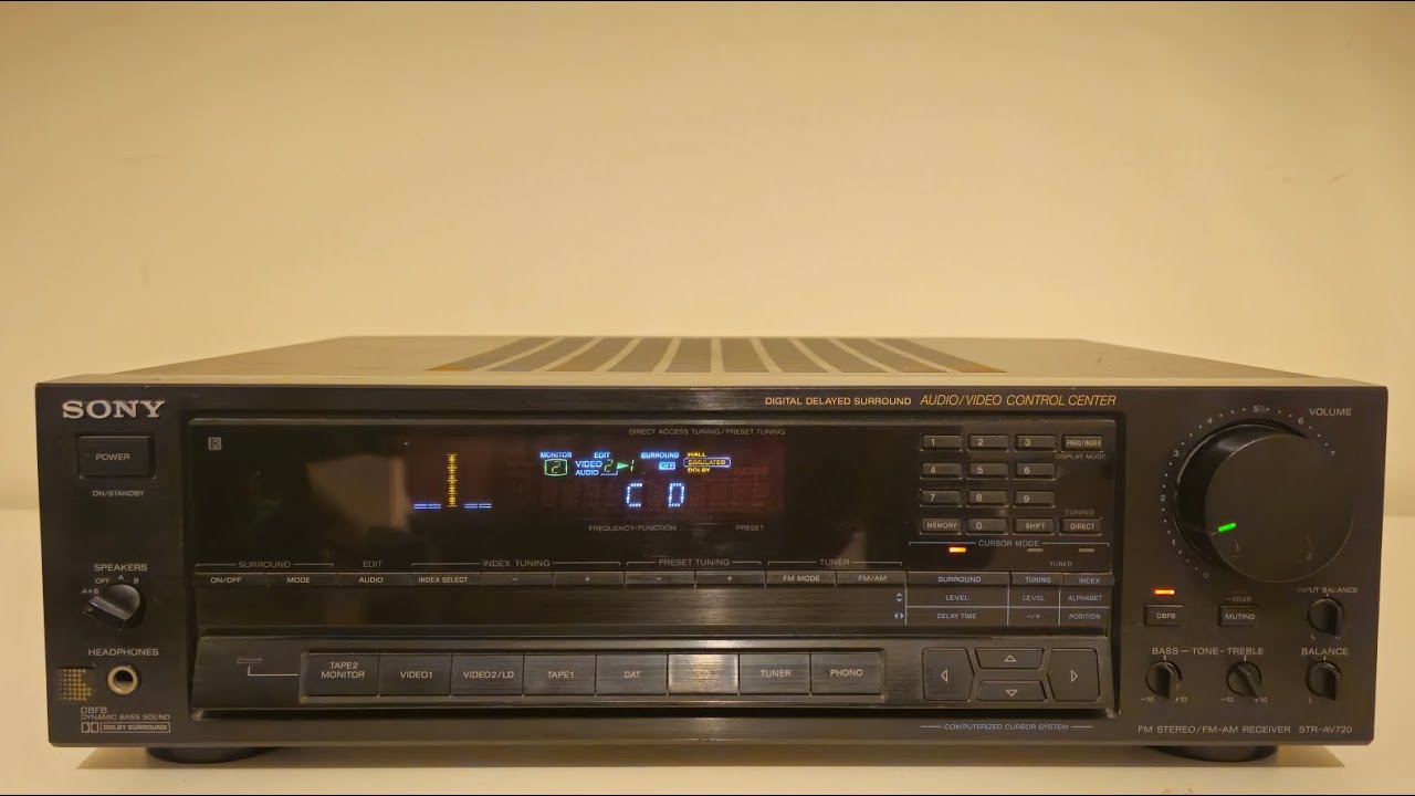 Sony Amplifier Receiver STR-AV720 - YouTube