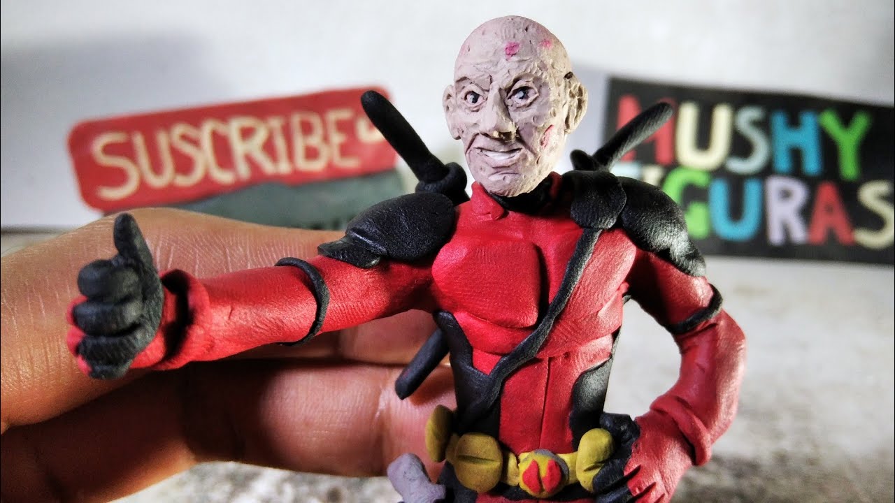 Deadpool (sin máscara) de plastilina/ How to make Deadpool unmask with ...