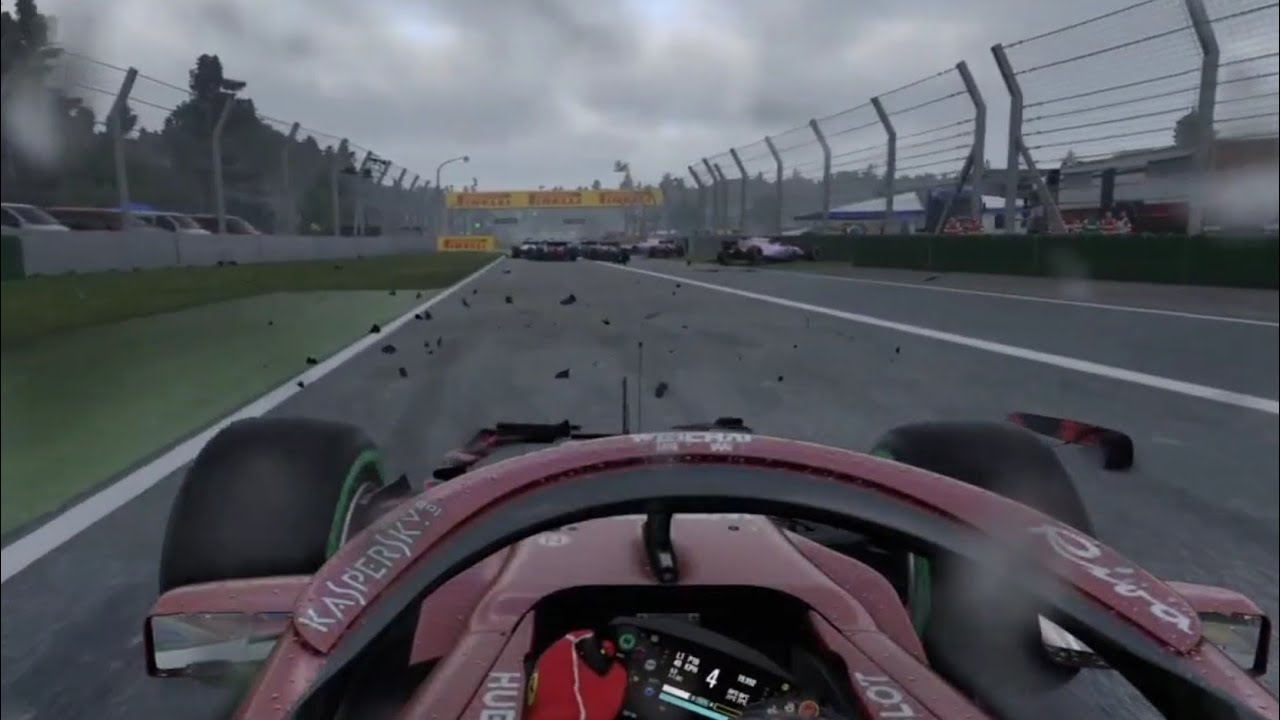 Massive start crash on F1 2018 - YouTube