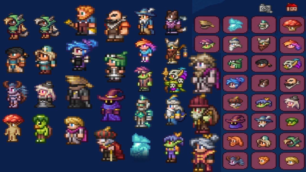 All Town Shimmer NPCs Forms Terraria Including Old Man Santa Skeleton