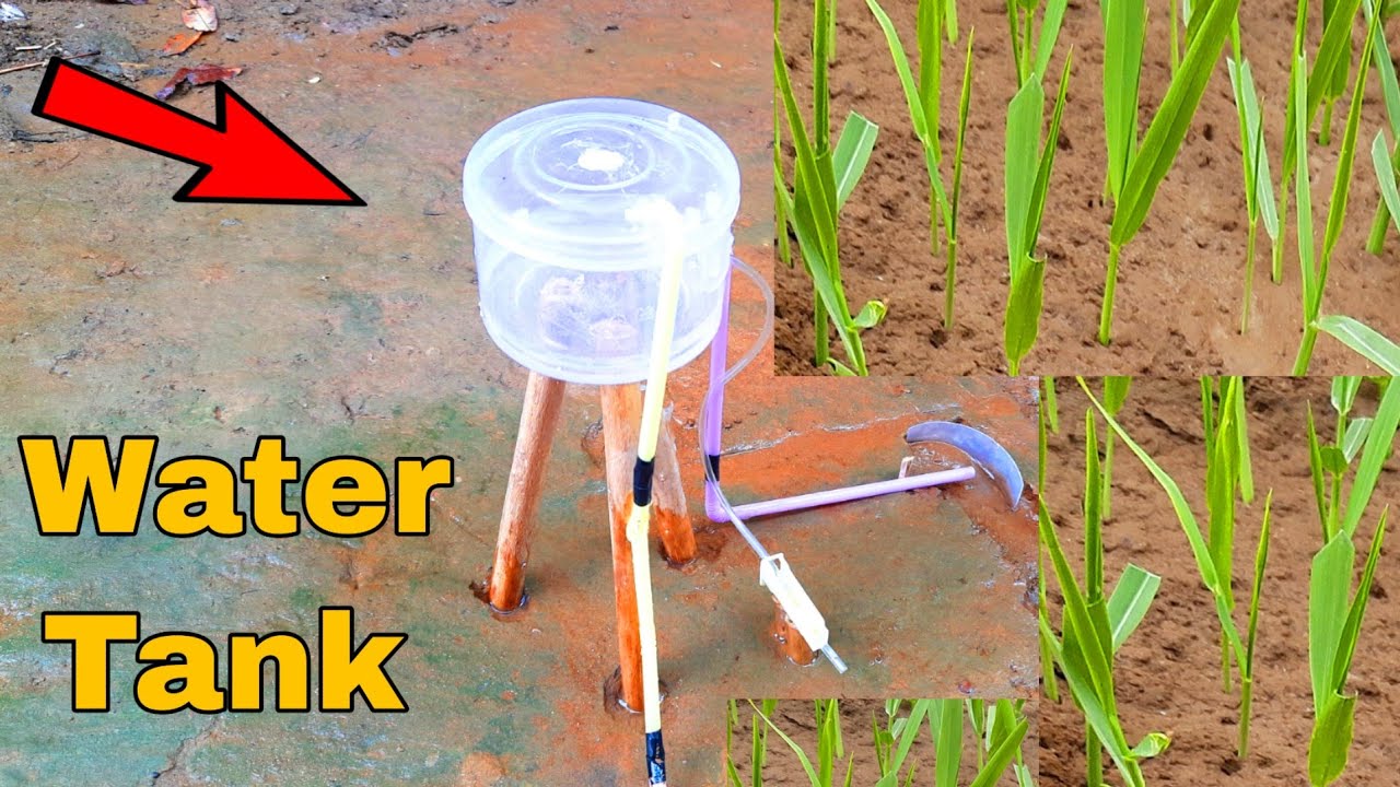 How to make mini water tank construction - YouTube