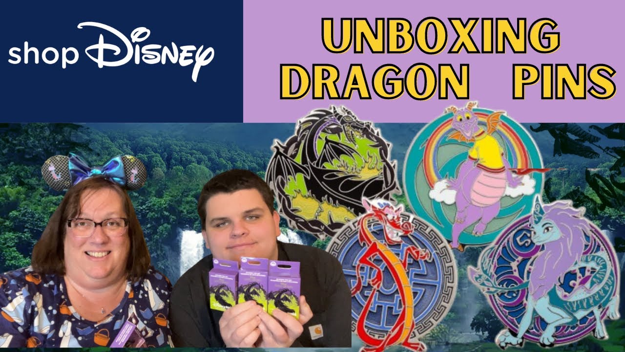Unboxing ShopDisney Dragon Pins | Disney Mystery PINS | Blind Box # ...