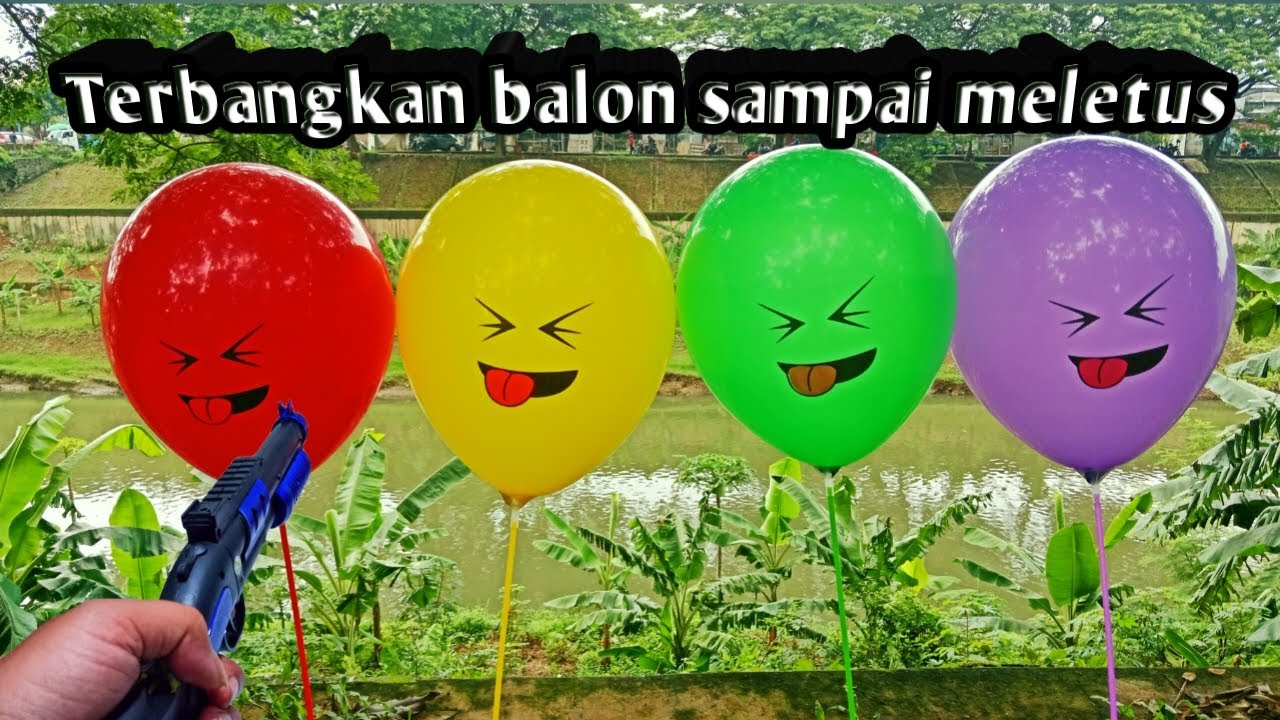 Hore.. Terbangkan balon sampai meletus #balonmeletus #balon - YouTube