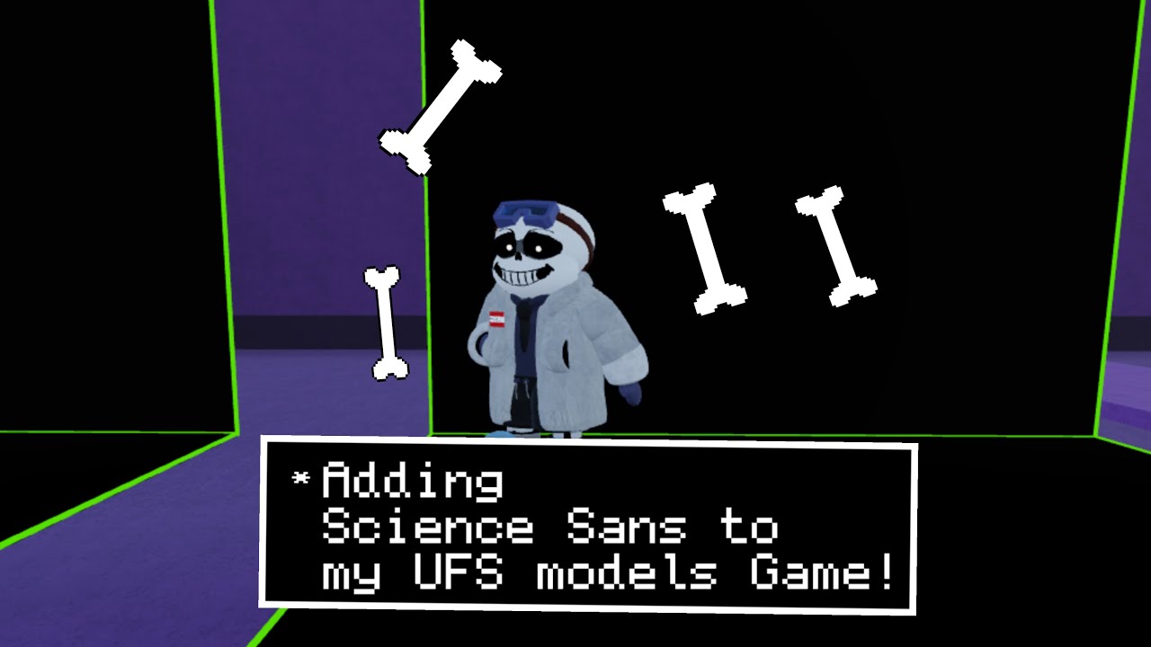 Adding Science 🧪 sans to my UFS models Game! (Obby creator) - YouTube