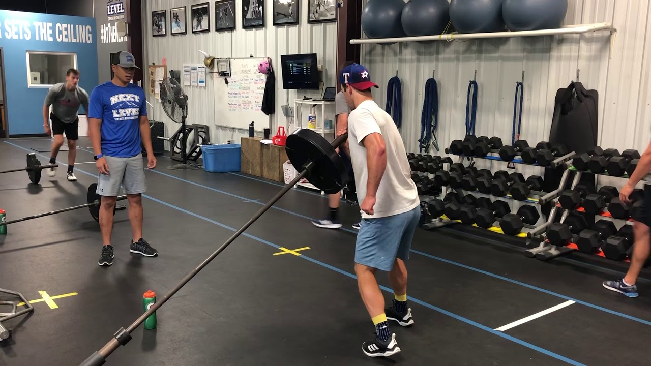 Landmine Rotational Push Press - YouTube