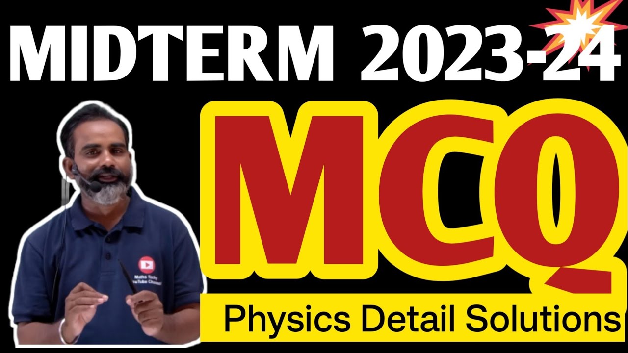 2nd puc physics midterm question paper| Midterm exam question paper with answers - YouTube