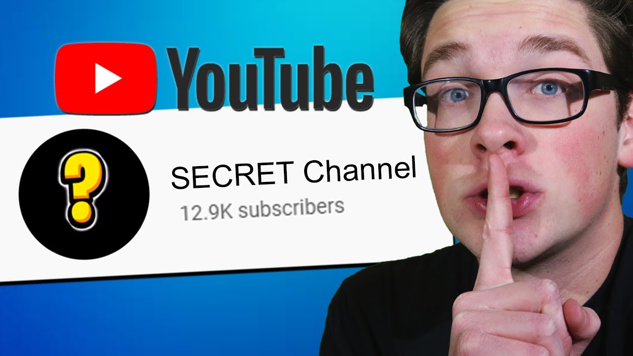 My SECRET YouTube Channel... - YouTube