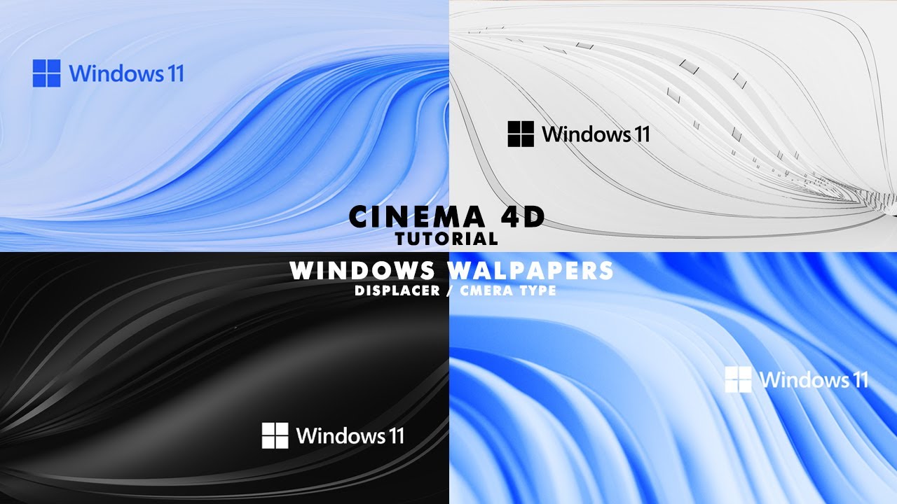 Windows Walpapers | Displacer | Camera Type - Cinema 4d Tutorial - YouTube
