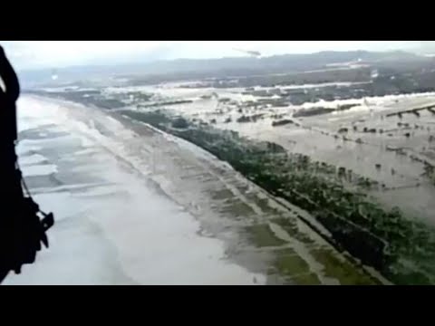 2011 Japan Tsunami - Sendai & Fukushima Area. (Full Helicopter Footage)