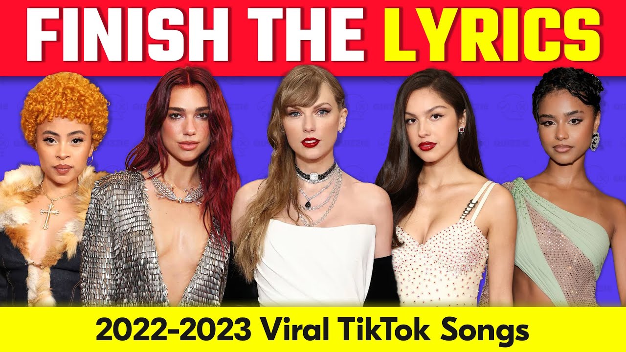FINISH THE LYRICS MEGA CHALLENGE🎵 2022-2023 Most Popular TikTok Songs 📢 ...