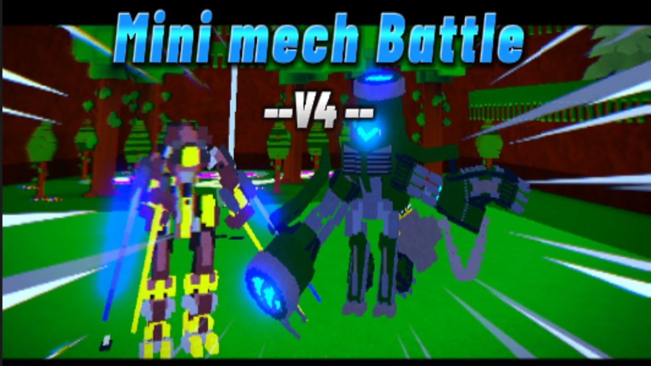Mini mech V4 Fight | Roblox Build a Boat] - YouTube