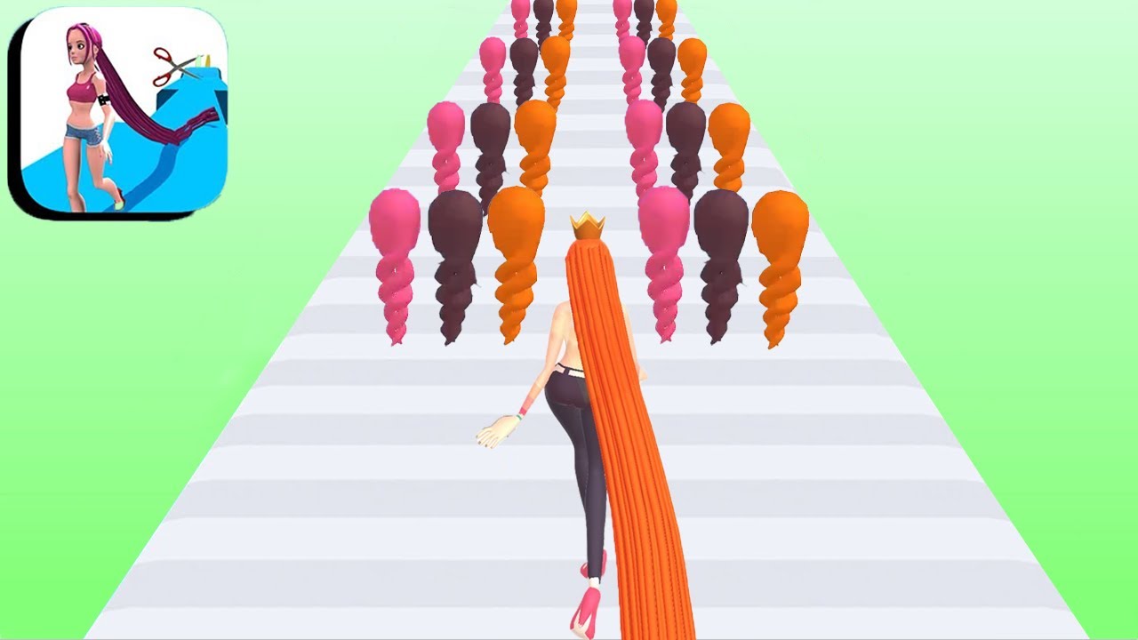 Hair Rush Game All Levels Android,iOS Gameplay Mobil Walkthrough Game ...