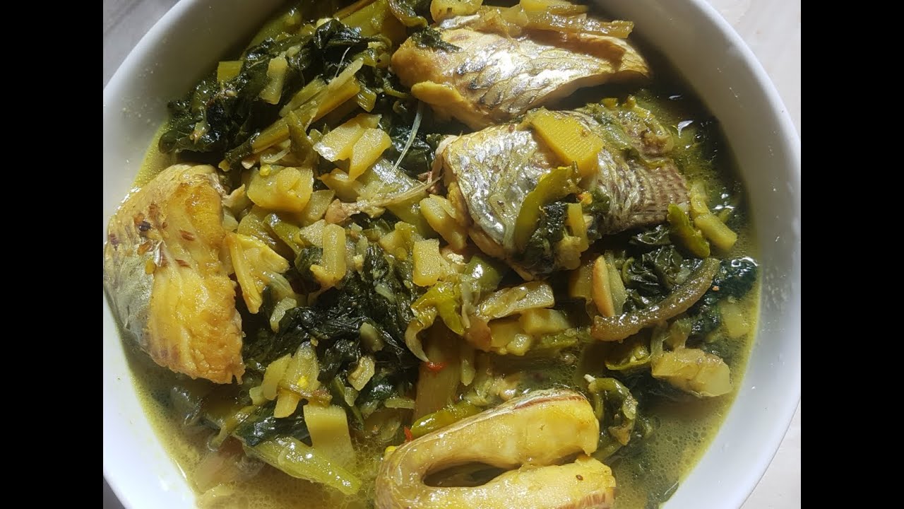 Pui shak diye mach ranna recipe/ ভীষণ মজার পুইশাক দিয়ে তেলাপিয়া মাছ ...
