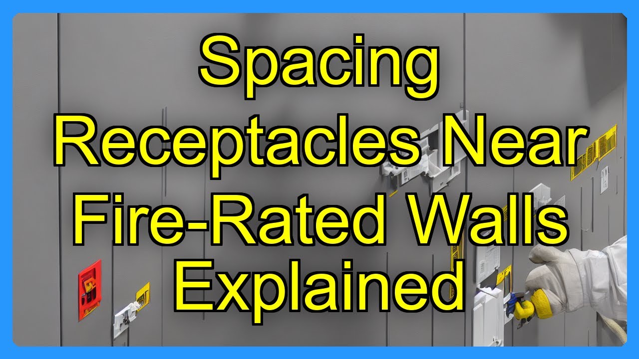 Spacing Receptacles Near Fire-Rated Walls Explained - YouTube
