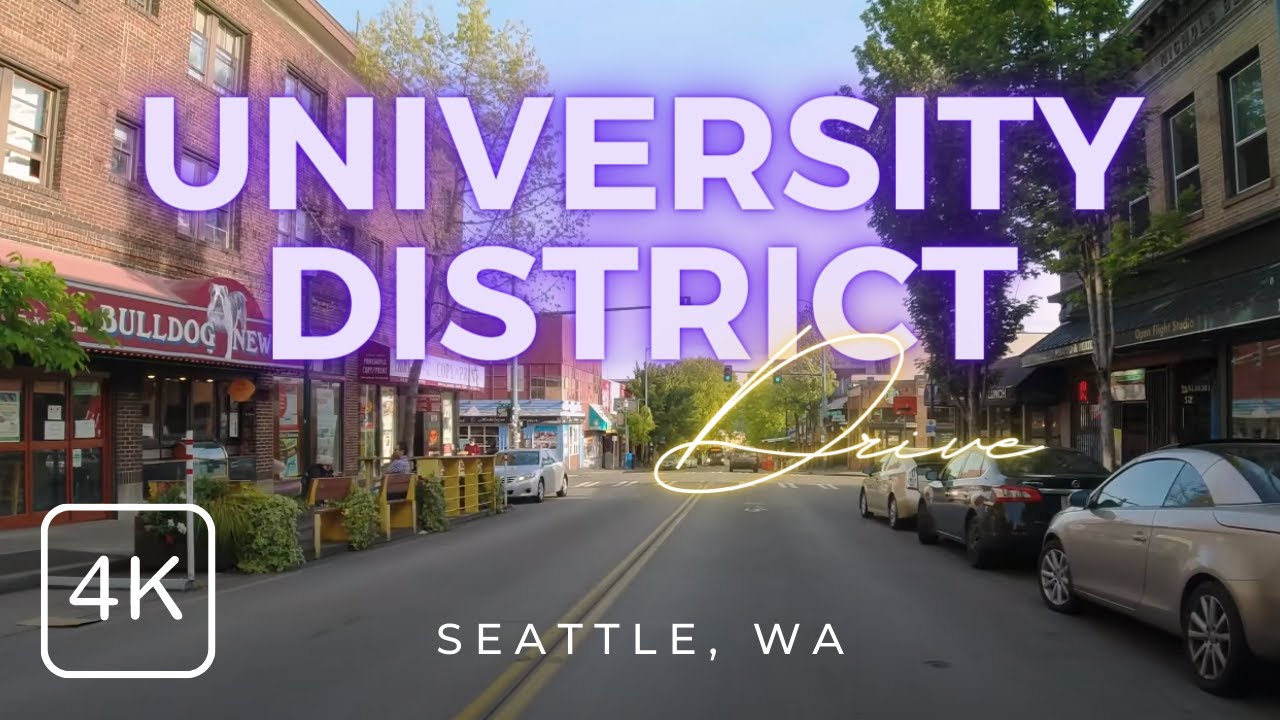 University District and University of Washington UW Campus Driving Tour ...